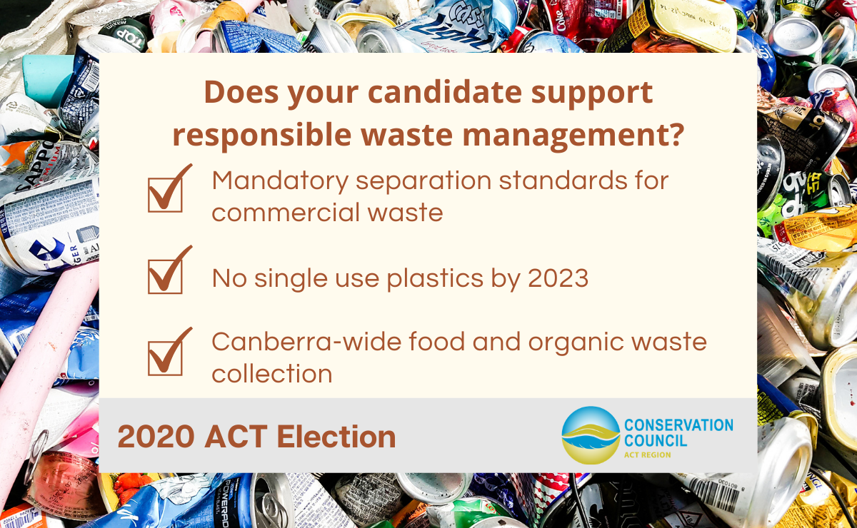 Take action for responsible waste management - Conservation Council ACT ...
